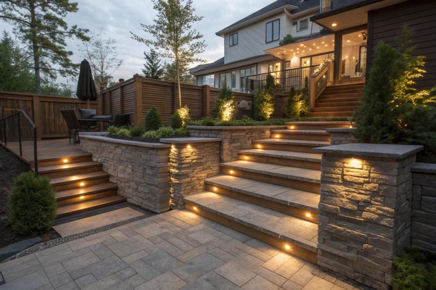 17+ Inspiring Patio Stairs Ideas for Your Home