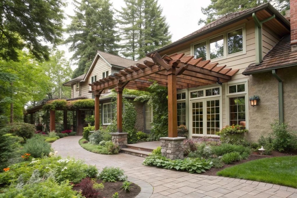20+ Stylish Pergola Over Window Ideas