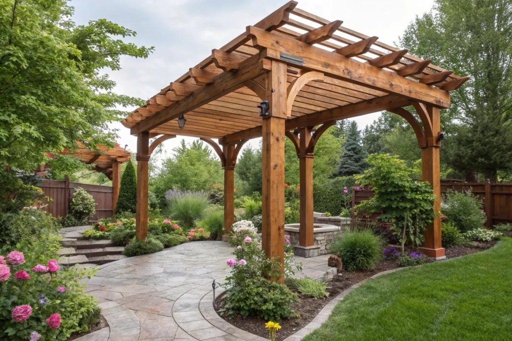 17+ Beautiful Pergola Stain Color Ideas