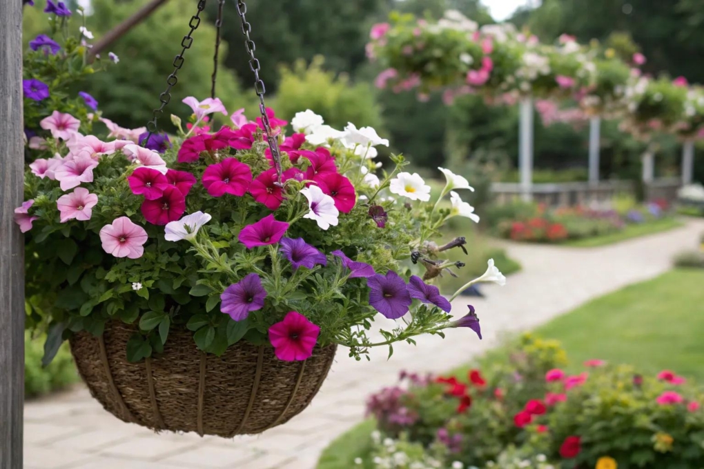 19+ Beautiful Petunia Hanging Basket Ideas