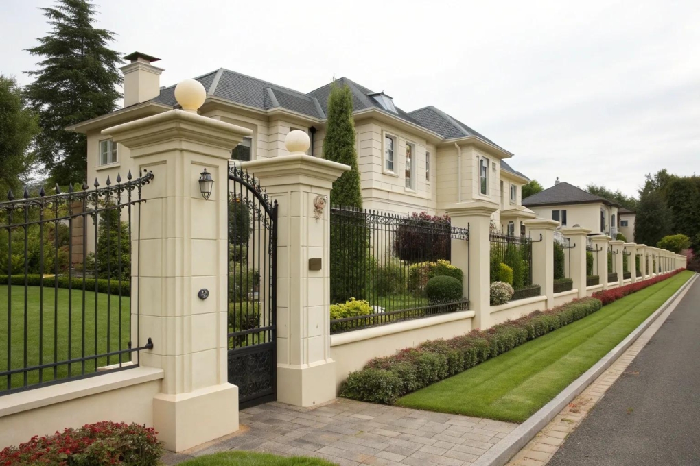 13+ Stylish Pillar Fence Ideas for Your Home