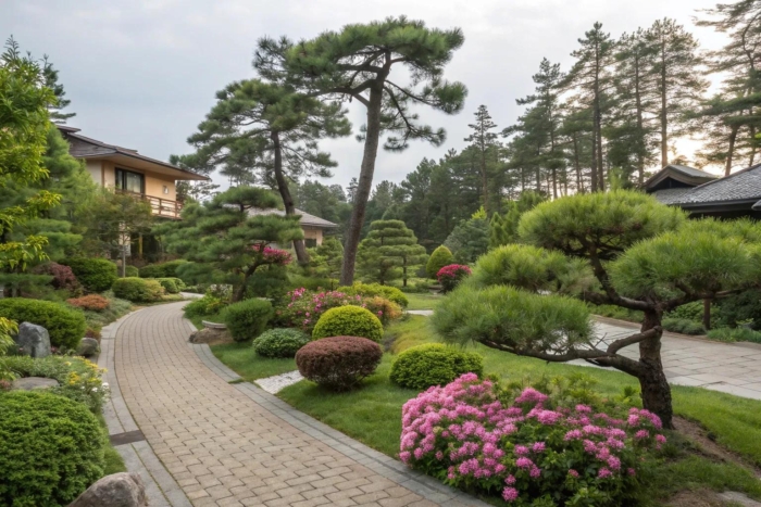 18+ Serene Pine Tree Landscaping Ideas