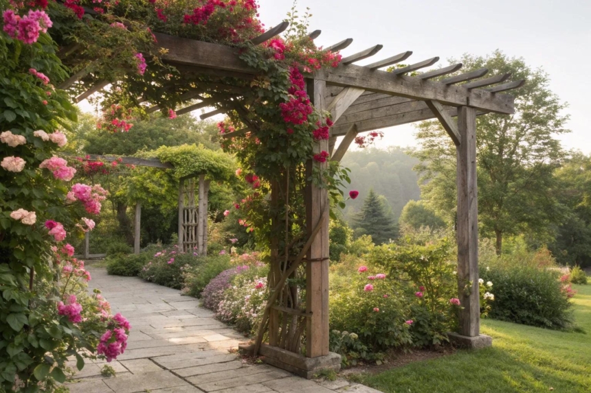 19+ Inspiring Rustic Trellis Ideas for Your Garden