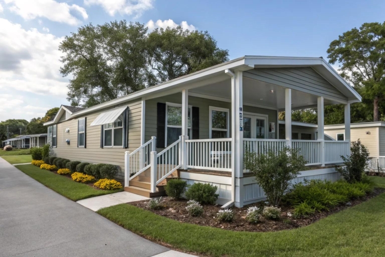 17+ Inspiring Single Wide Mobile Home Exterior Ideas