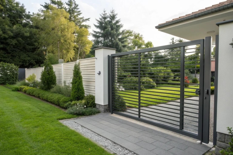 12+ Stylish Sliding Metal Gate Ideas