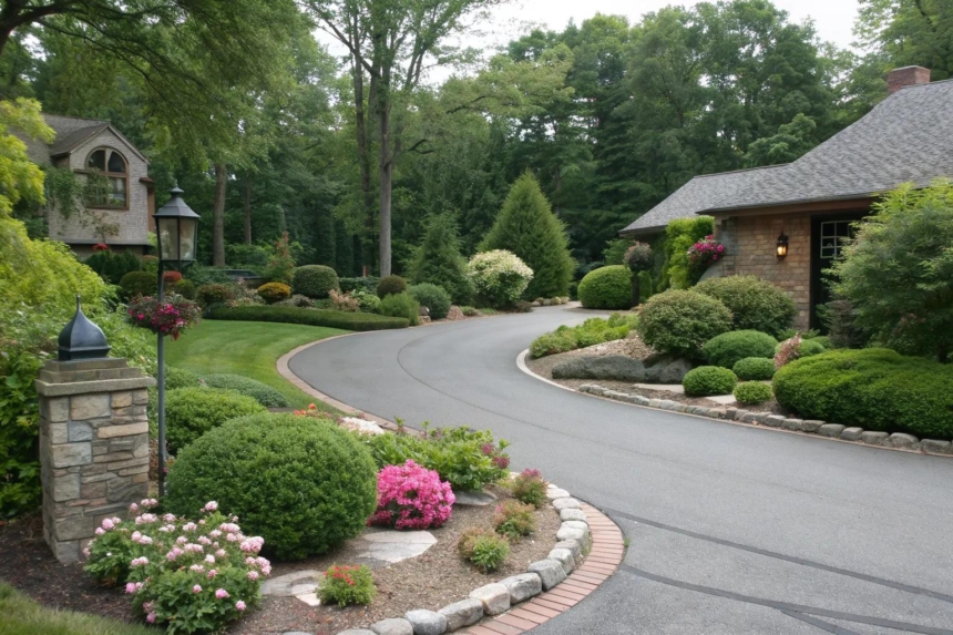 18+ Inspiring Small Circular Driveway Ideas