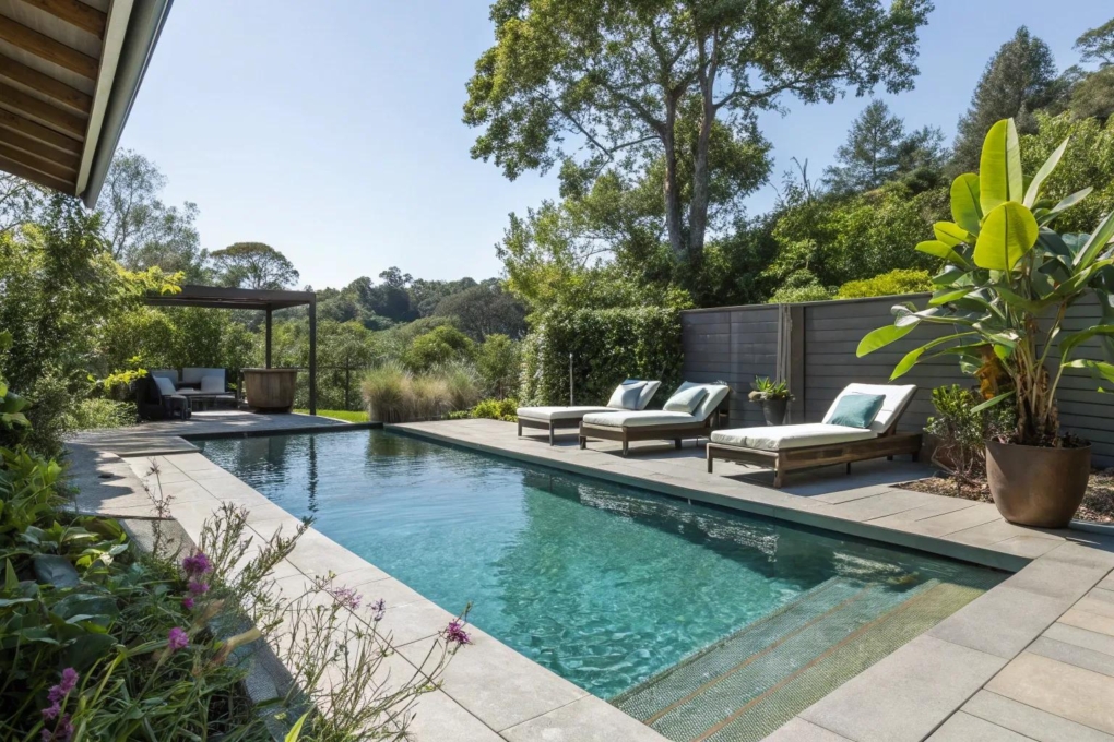 14+ Inspiring Small Pool Ideas with Sun Shelves