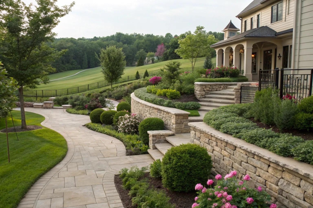 19+ Stunning Terraced Front Yard Ideas