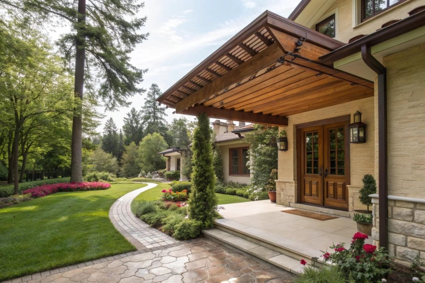 10+ Stylish Wood Awnings Ideas for Your Home
