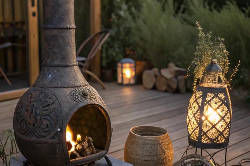 16+ Creative Chiminea Decorating Ideas