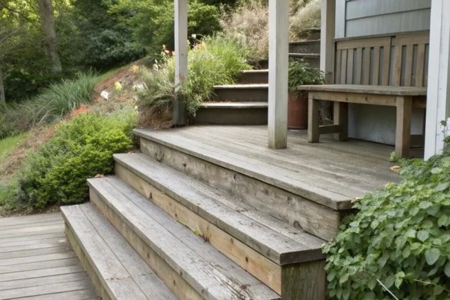 5+ Charming Wood Front Steps Ideas