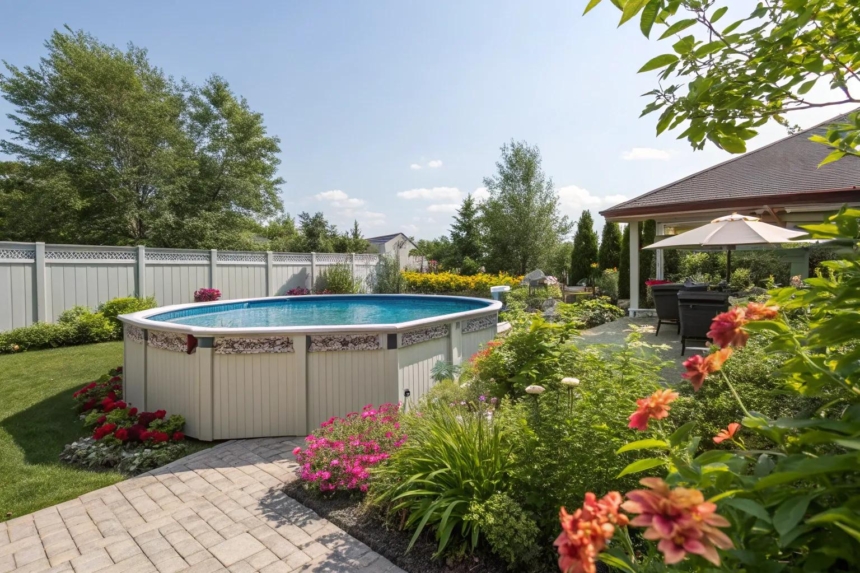 10+ Stylish Above Ground Pool Siding Ideas
