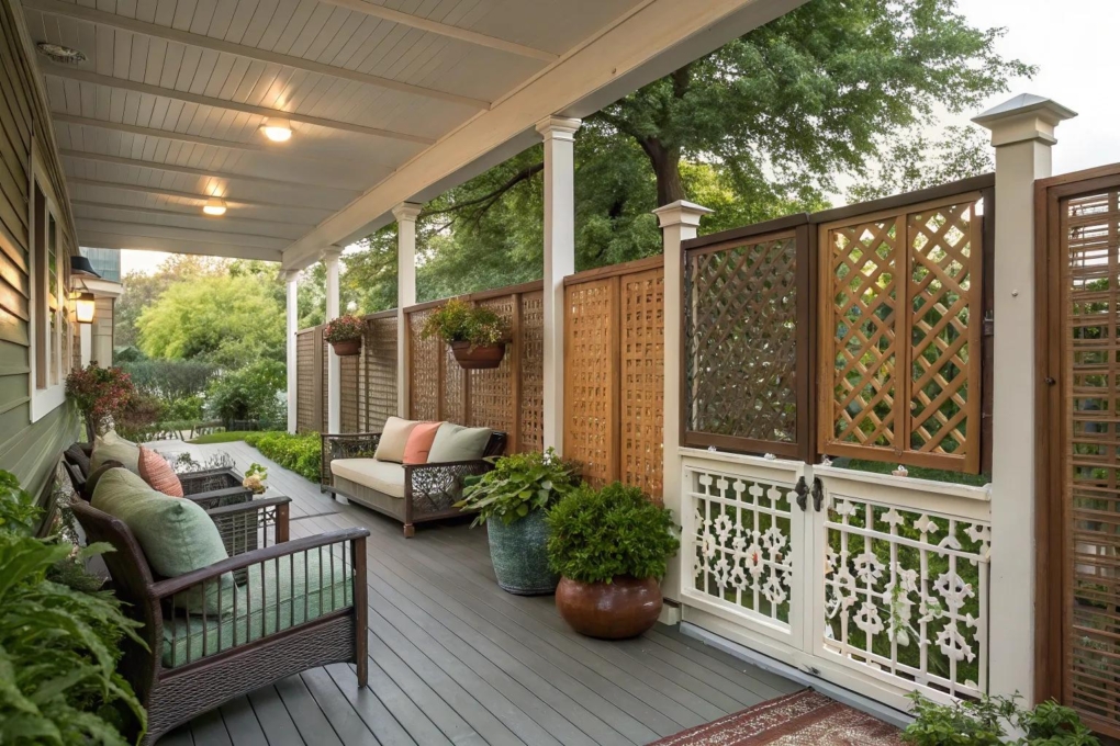19+ Inspiring Back Porch Fence Ideas