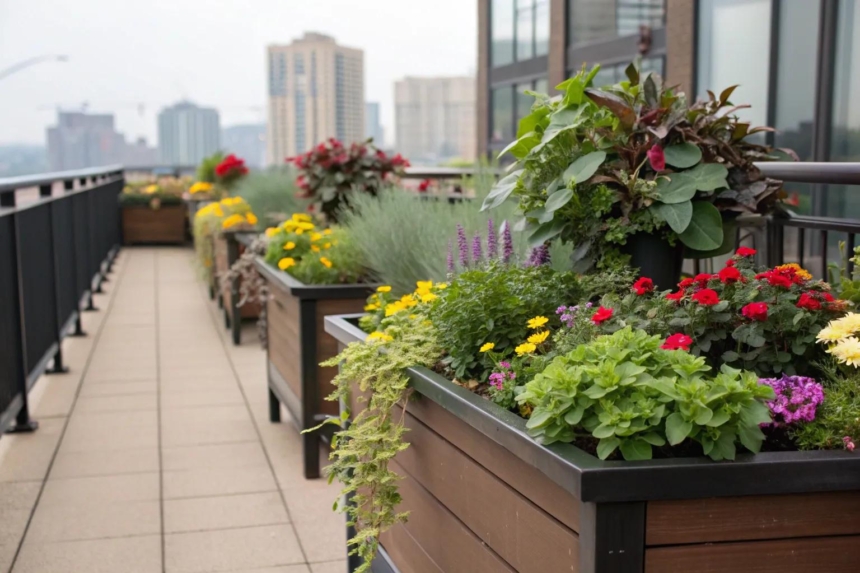 16+ Creative Balcony Planter Box Ideas