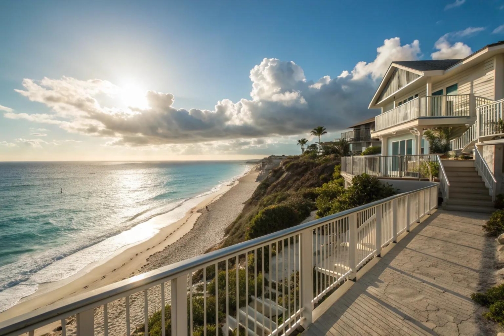18+ Stylish Beach House Railing Ideas