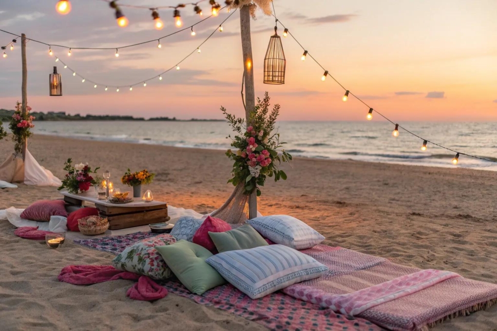 13+ Inspiring Beach Picnic Setup Ideas