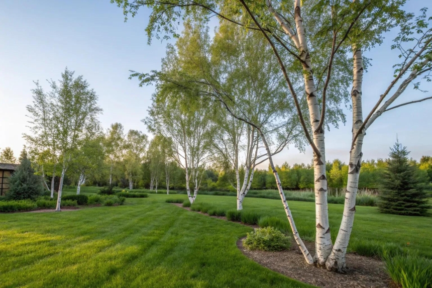 16+ Inspiring Birch Tree Landscape Ideas