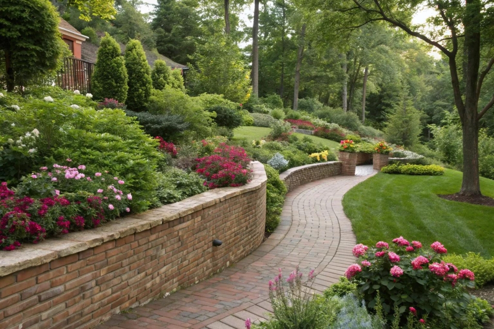 16+ Stunning Brick Retaining Wall Ideas