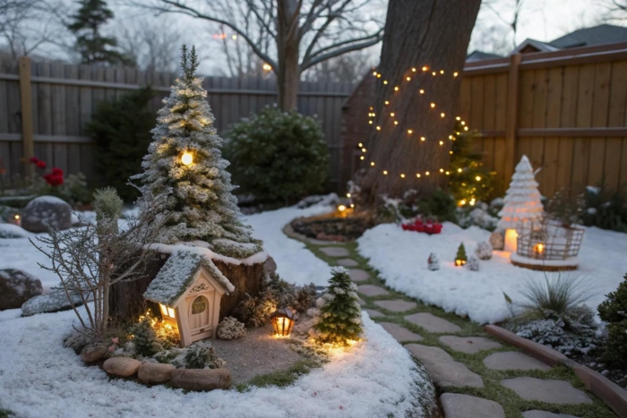 18+ Enchanting Christmas Fairy Garden Ideas