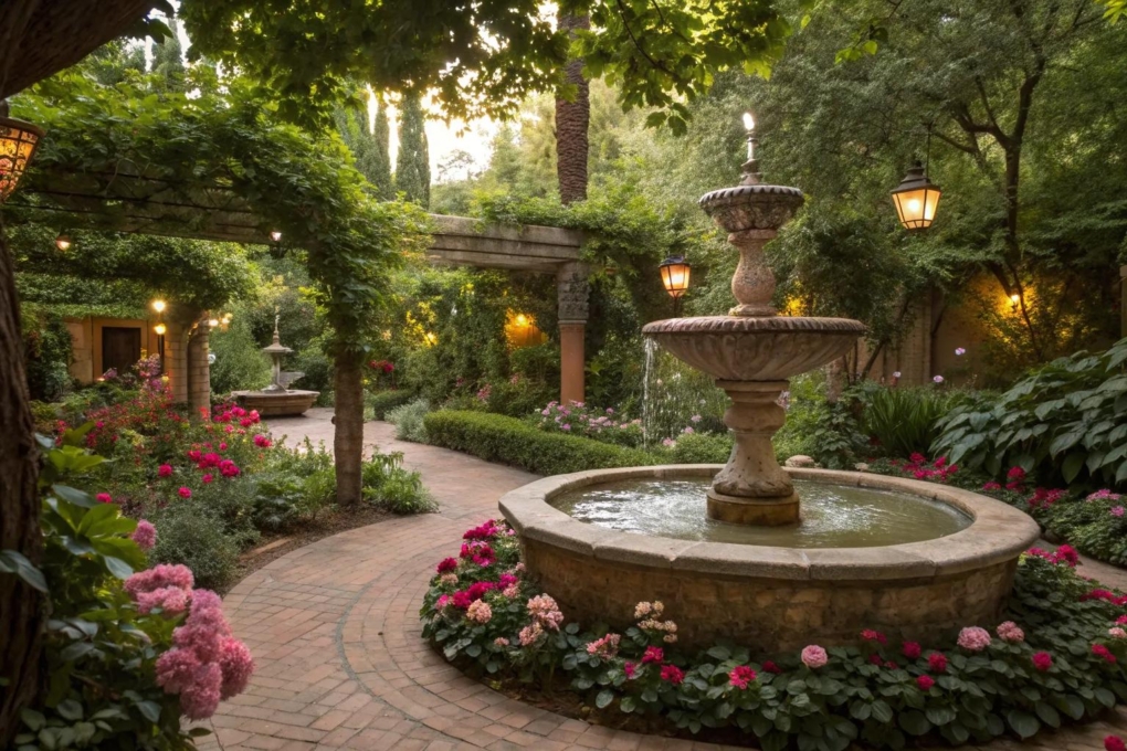 19+ Inspiring Fountain Garden Ideas for Your Home