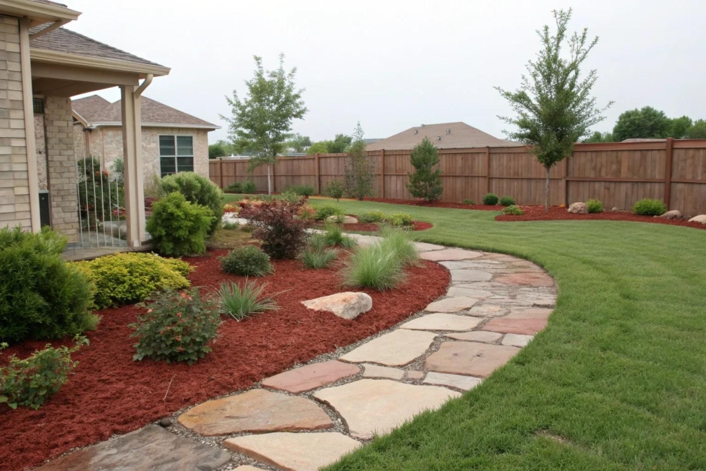 18+ Creative Front Yard Red Mulch Ideas
