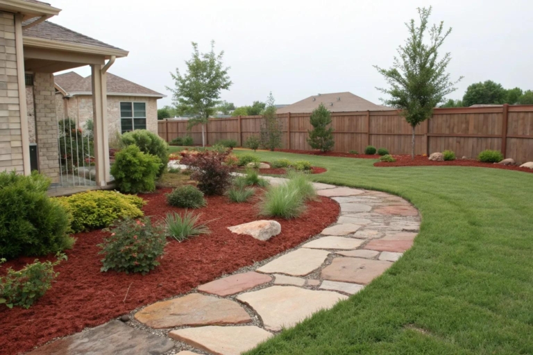 18+ Creative Front Yard Red Mulch Ideas