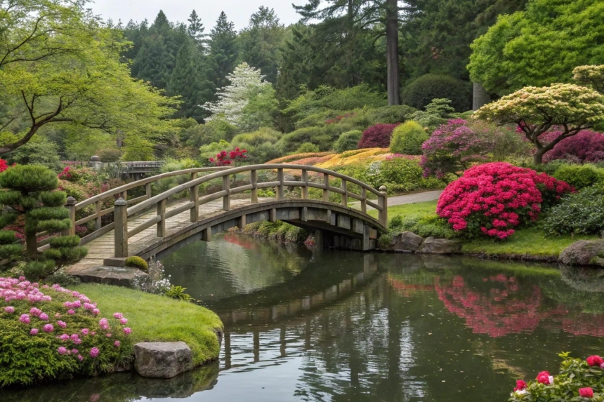 17+ Inspiring Garden Ideas with Bridges