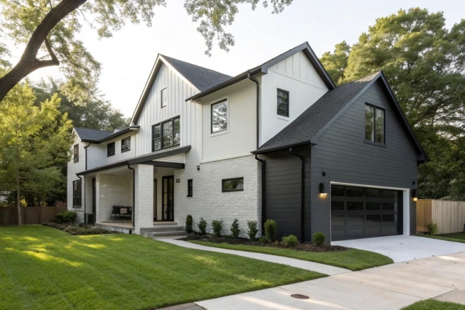 16+ Stylish Two-Tone House Exterior Ideas