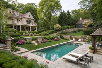 16+ Inspiring Multi-Level Backyard Pool Ideas