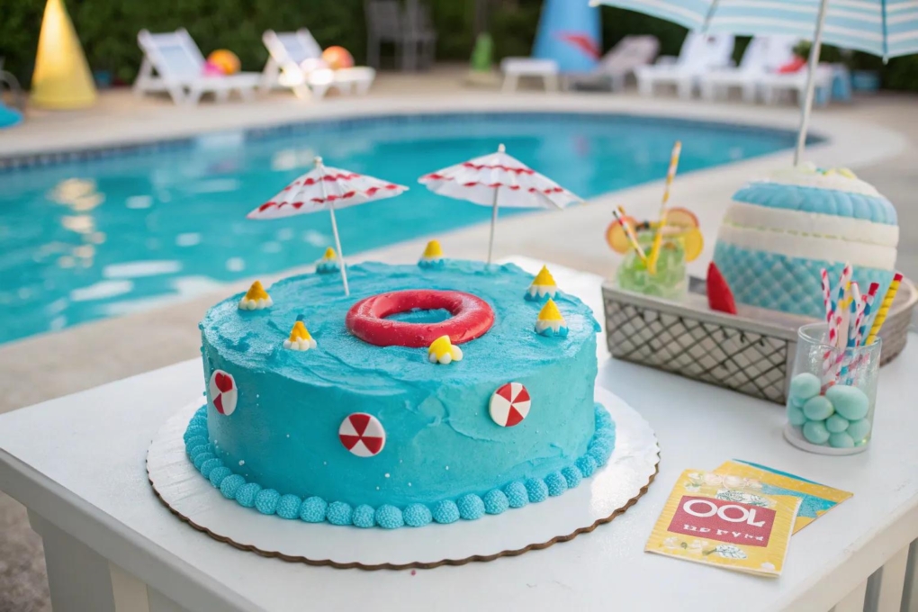 7+ Fun Pool Party Swimming Pool Cake Ideas
