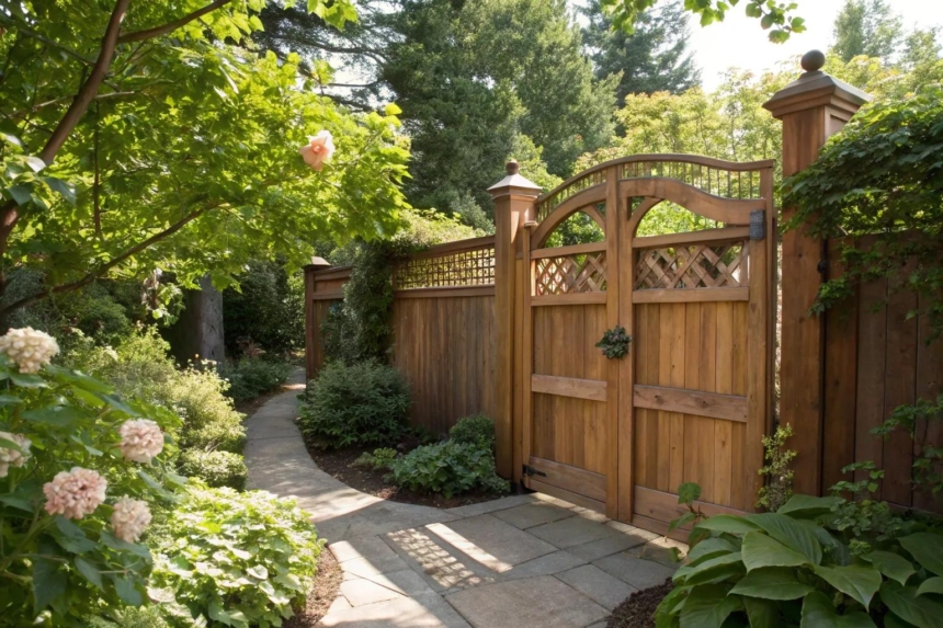 10+ Creative Privacy Fence Gate Ideas