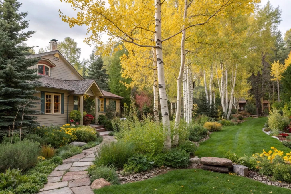 17+ Inspiring Quaking Aspen Landscaping Ideas