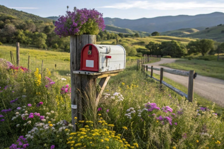 14+ Charming Rural Mailbox Post Ideas