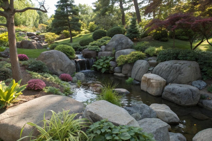 18+ Inspiring Shade Rock Garden Plant Ideas