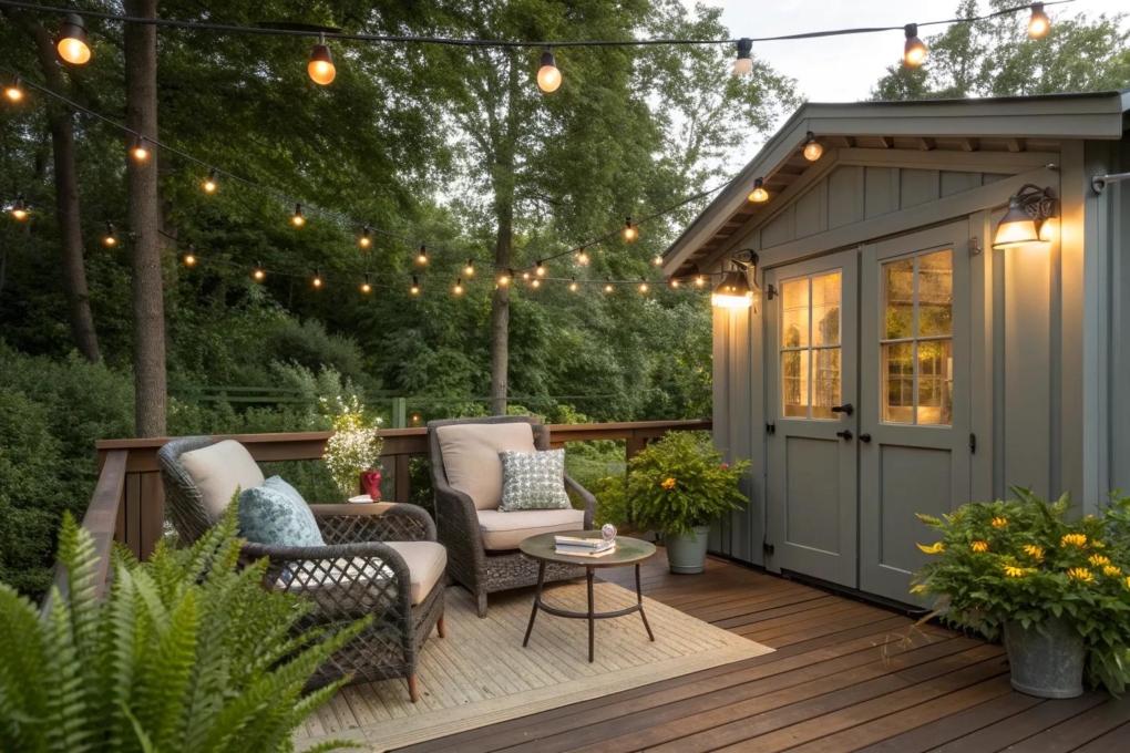 13+ Inspiring Shed Deck Ideas for Your Backyard