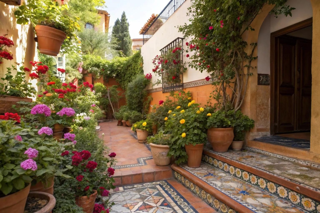 16+ Charming Small Spanish Garden Ideas