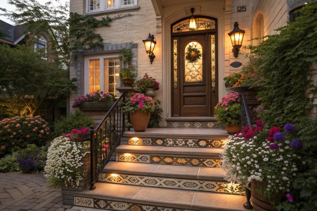 14+ Inspiring Steps to Front Door Ideas