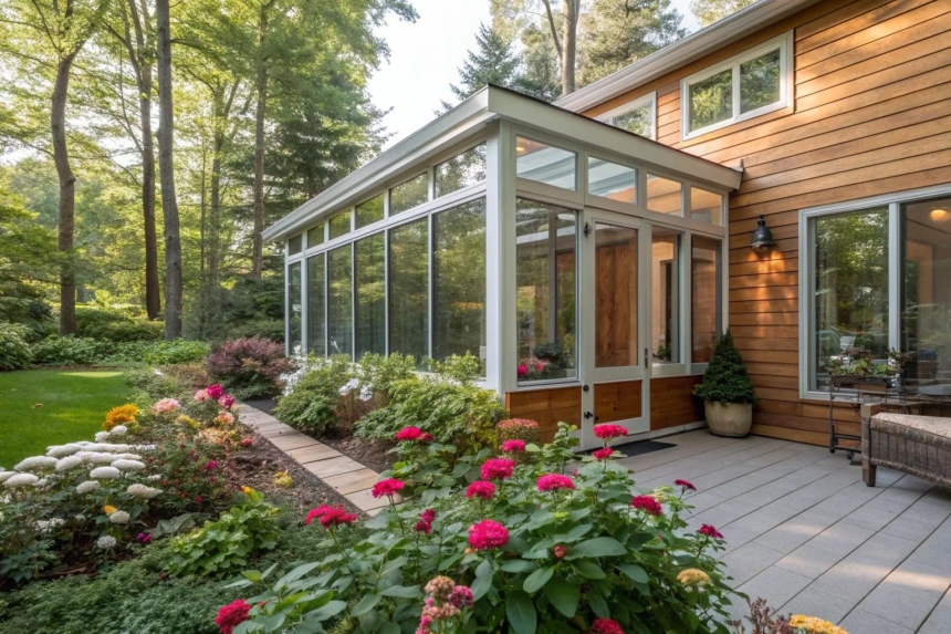 13+ Inspiring Sunroom Exterior Siding Ideas