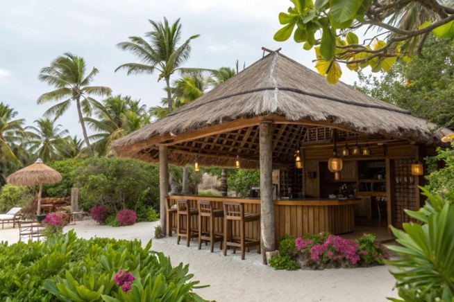 13+ Inspiring Tropical Beach Bar Design Ideas