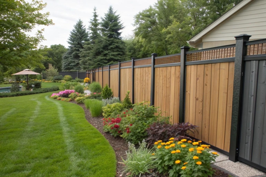 17+ Stylish Two-Tone Fence Ideas to Transform Your Yard