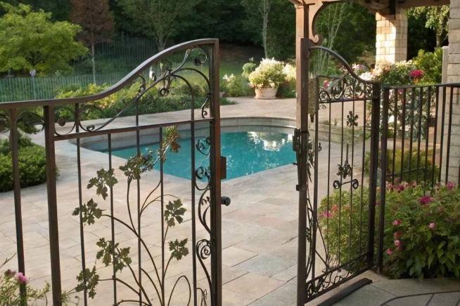 9+ Stylish Pool Deck Gate Ideas to Inspire You