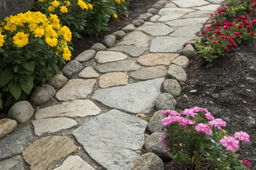 11+ Creative Landscape Stone Edging Ideas