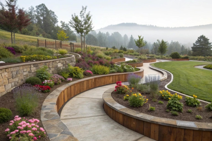 16+ Inspiring Curved Garden Edging Ideas