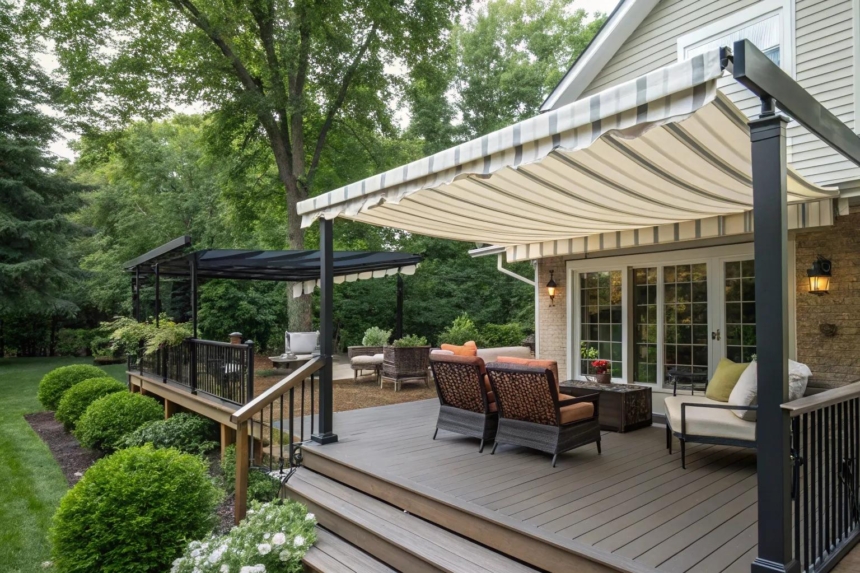 12+ Stylish Deck Awning Ideas for Your Outdoor Space