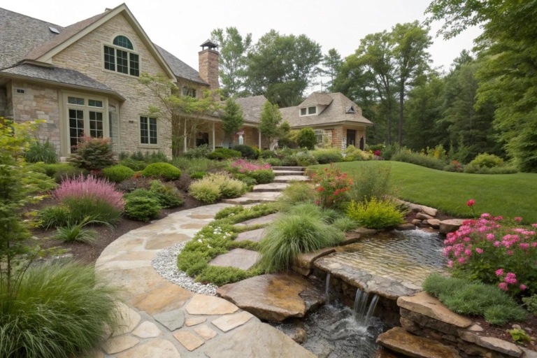 19+ Inspiring Front Yard Natural Landscaping Ideas