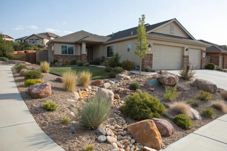 17+ Stunning Front Yard Xeriscape Ideas for Utah