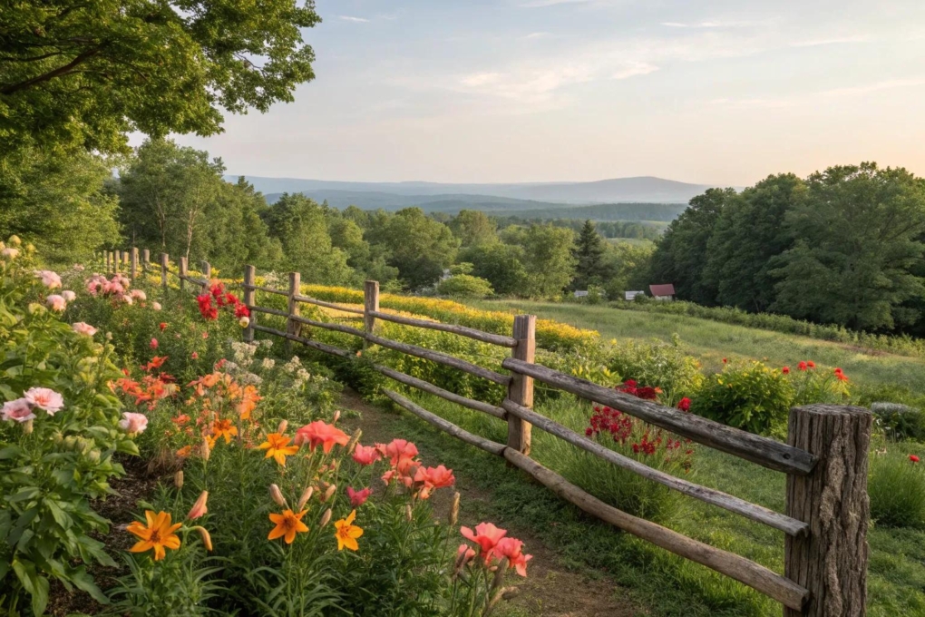 14+ Creative Landscape Timber Fence Ideas
