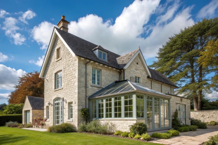 17+ Stunning Limestone House Exterior Ideas