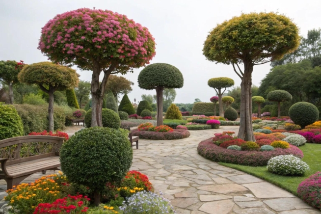 13+ Creative Pom Pom Tree Landscaping Ideas