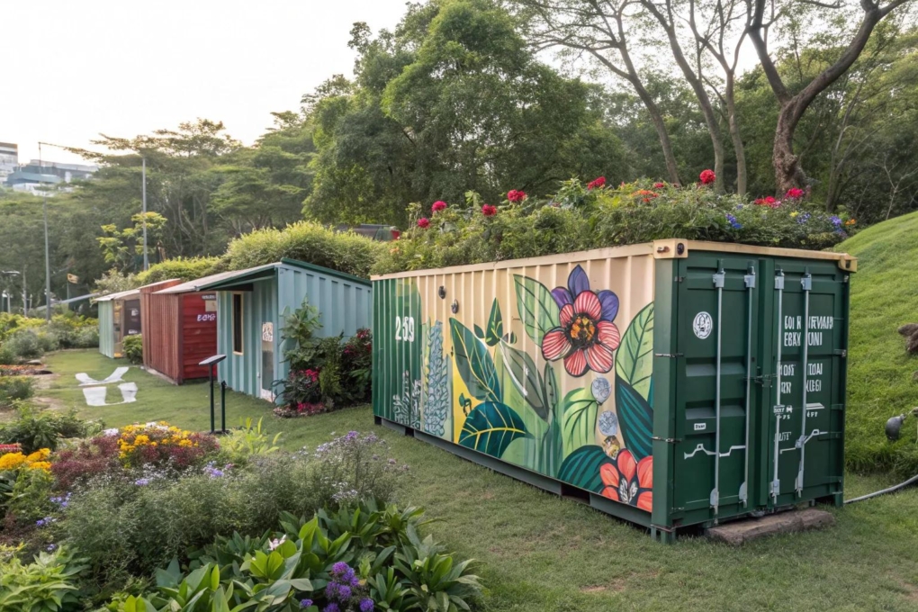 17+ Creative Shipping Container Exterior Ideas